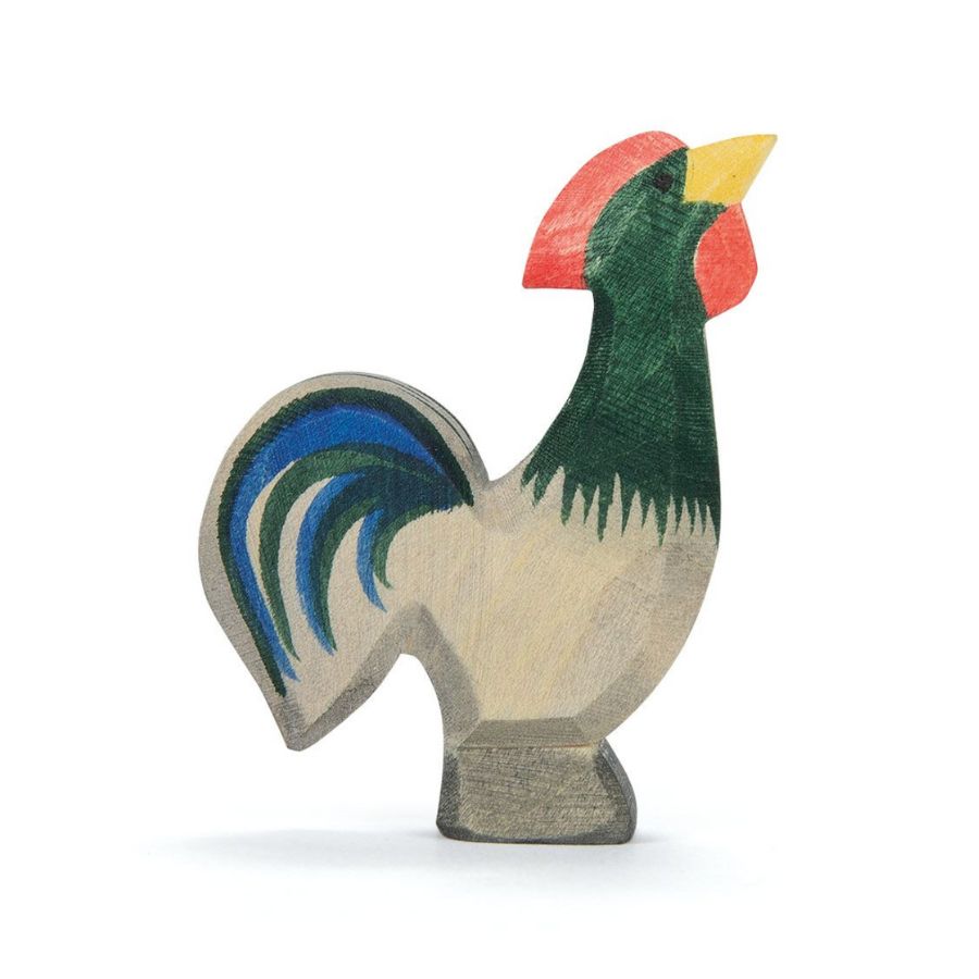 Ostheimer Hahn dunkel, Holztier, Spieltier, Made in Germany | Spielkiste